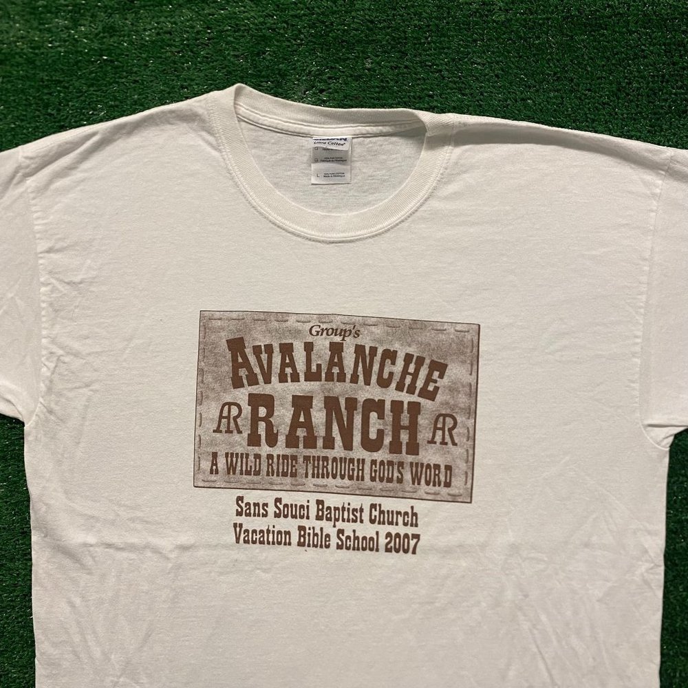 Avalanche Ranch Vintage Church T-Shirt - Gem